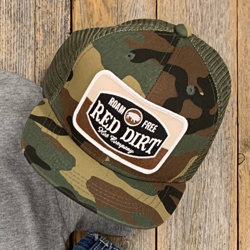 Roam Free Camo Red Dirt Hat Co. Kids Western Cap – texasgoldminors